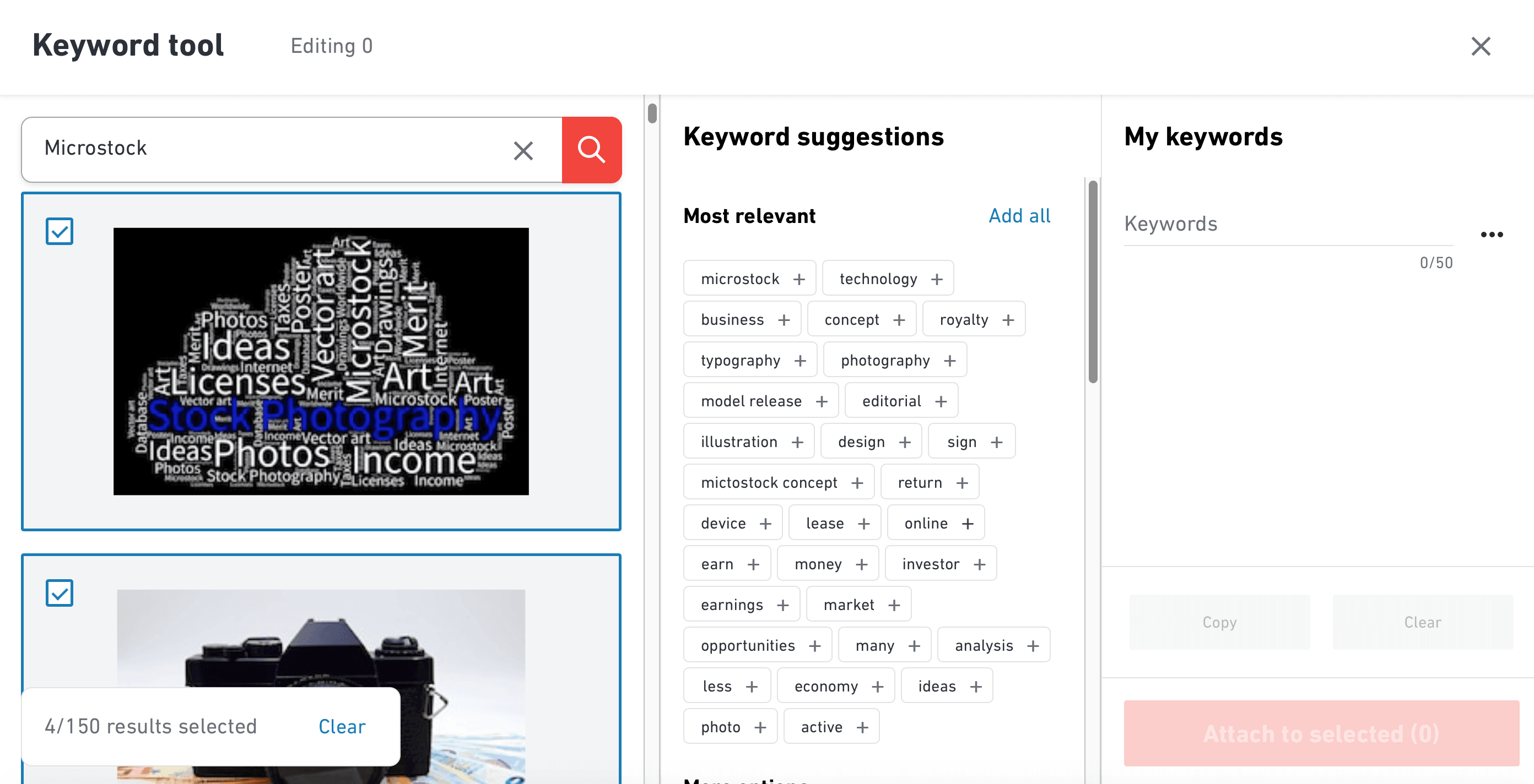 Shutterstock Keywording Tool